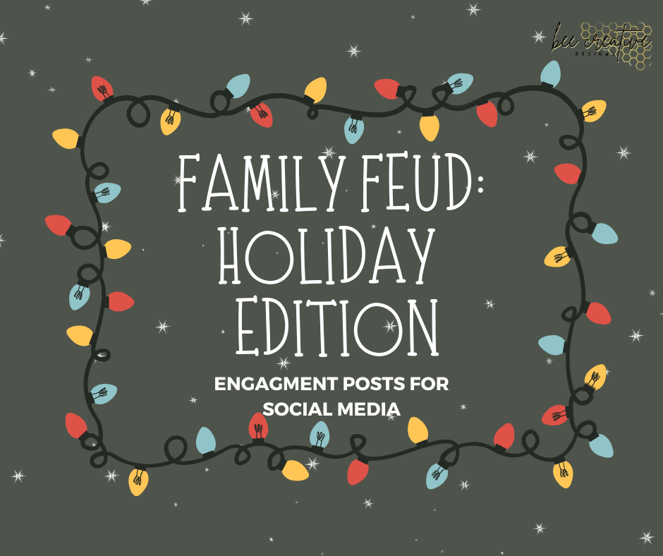 Family Feud: Holiday Edition Social Media Content – Bee Creative Designs